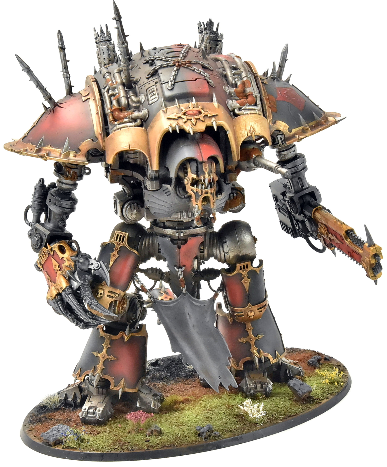 CHAOS KNIGHTS Rampager knight #1 PRO PAINTED Warhammer 40K | eBay