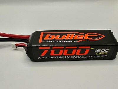 Bullet RC Drag Race 2S 150C Low IR Stick 7.4 / 7000mAh 8AWG w/EC5 ...