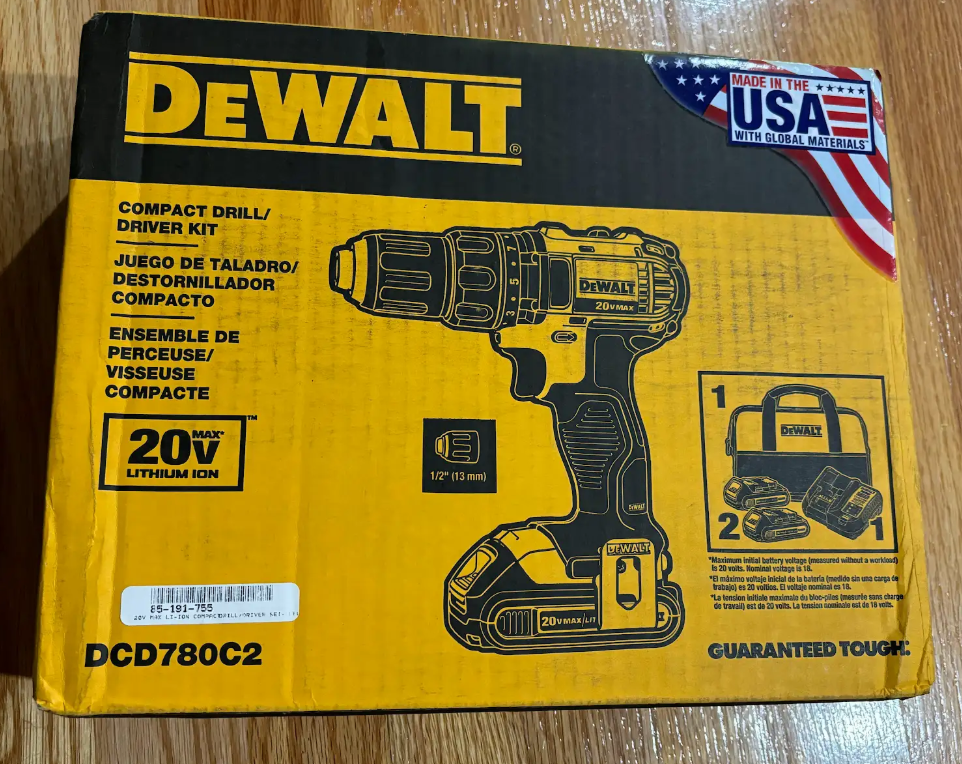 DEWALT DCD780C2 20V 1/2 inch Cordless Drill Driver for sale online | eBay
