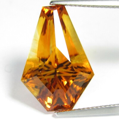 14.24CtS Excellent Natural Sparkling Fancy Cut Citrine 20X14mm Loose ...