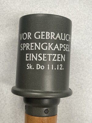 Model of a German stick bomb German Writing German Army | eBay