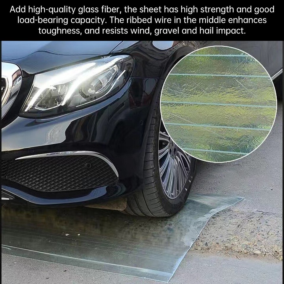 3M 1.2mm High Impact Clear Polycarbonate Roofing Sheets Panels - UV ...