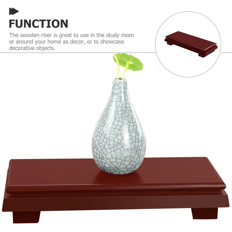 Wood Display Stand Pedestal Stand for Small Objects Vase and Home ...