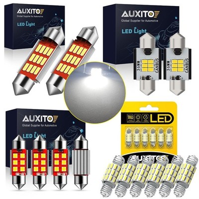 AUXITO Car Bulbs 36mm LED Lights Festoon Interior Sidelight Number ...
