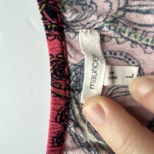 Maurices Large Pink Paisley Maxi Dress Spaghetti Straps V-neck | eBay