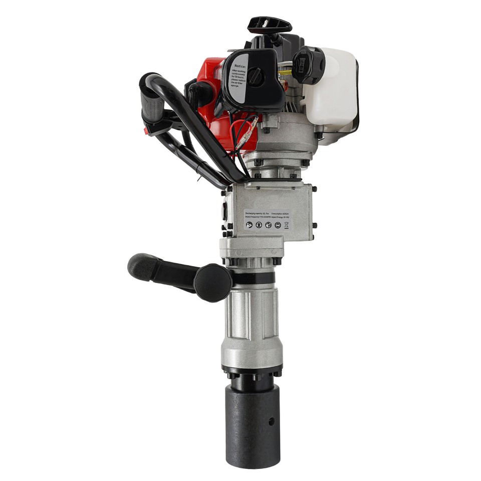2 Stroke 32.7CC Pile Driver Hammer Gas Powered Fence T-Post Driver ...