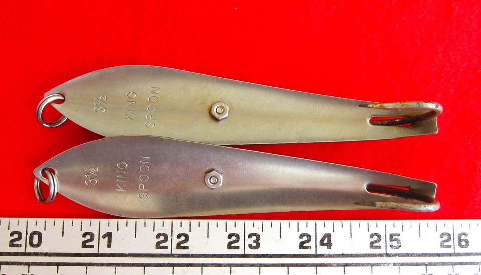 Lot of 2 KING SPOON King Fish Trolling Spoon #3 1/2: 5 1/2"; .1oz ...
