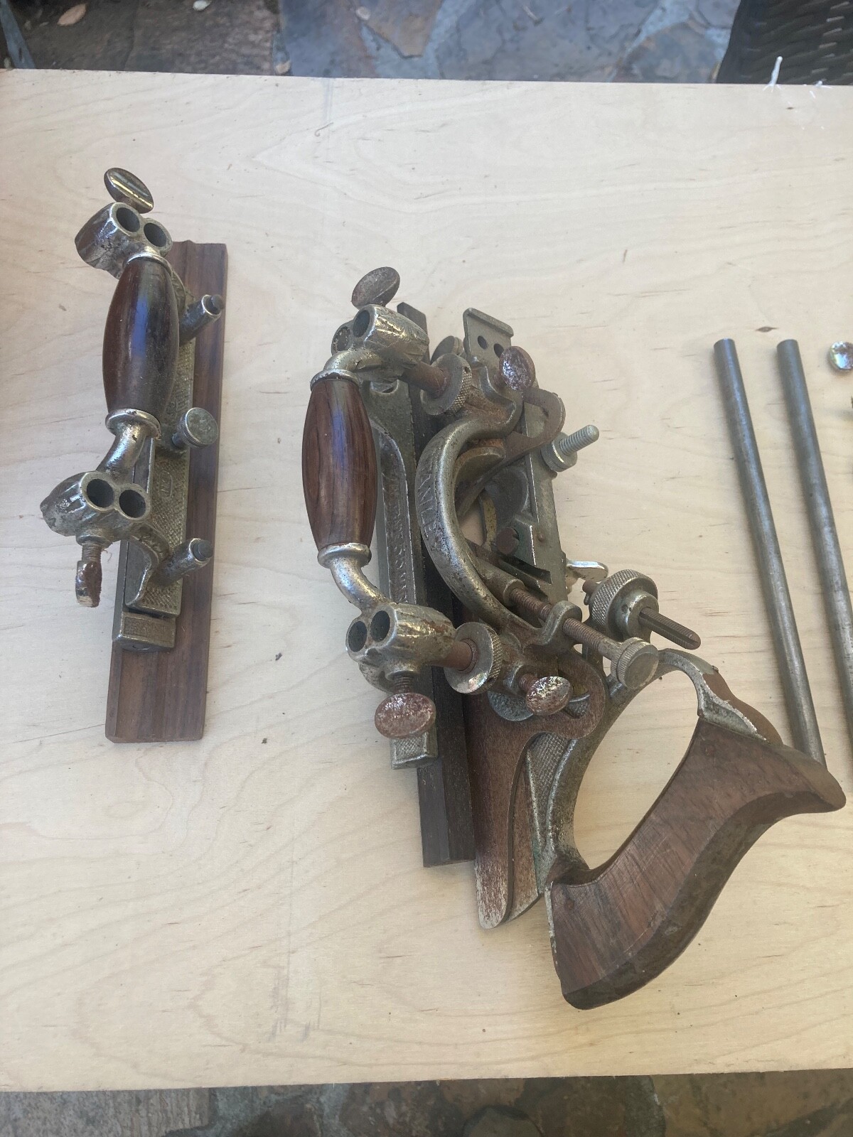 Antique STANLEY No. 55 Combination Plane w/ 4 Boxes of Cutters(48 Pcs ...