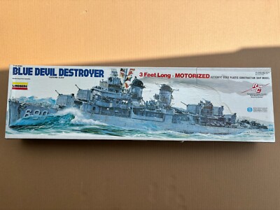 LINDBERG BLUE DEVIL DESTROYER FLETCHER CLASS 1:125 KIT #70815 Open Box ...