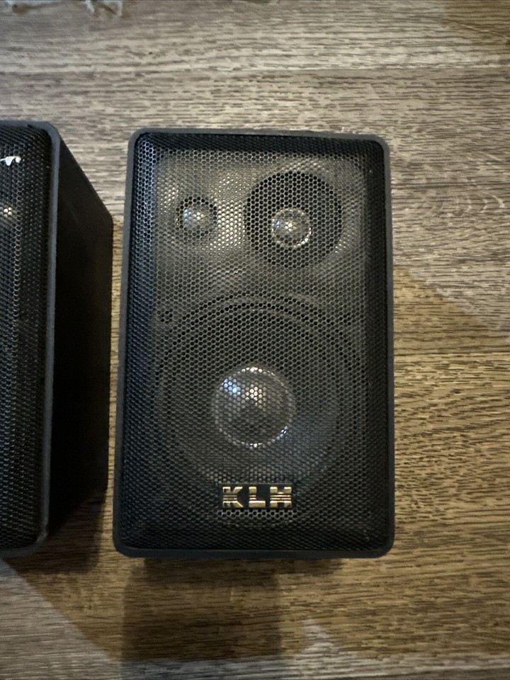 KLH Model 403A Bookshelf Speakers Linear Dynamics 40 Watts 6 Ohms Wired ...