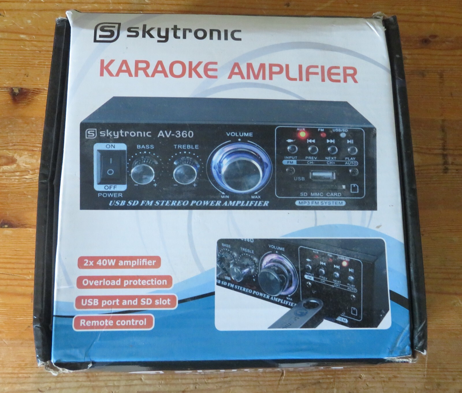 Skytronic AV-360 Karaoke USB/SD Card Amplifier Working | eBay UK