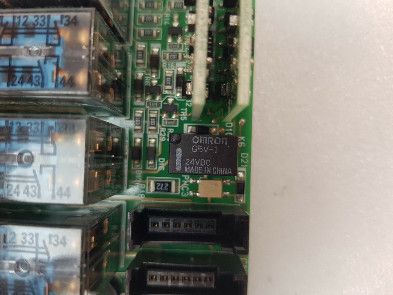 Omron G9SC-120-TE2 RY MTR #02 PCB Board TEL Tokyo Electron Lithius ...