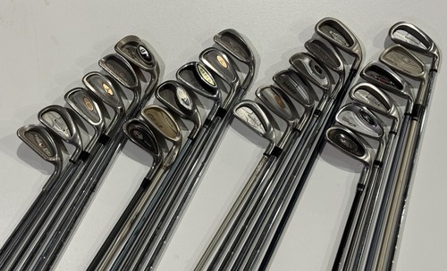 Lot of 24 Golf Clubs — Assorted Brands, Lengths, Lofts, and Flexes ...