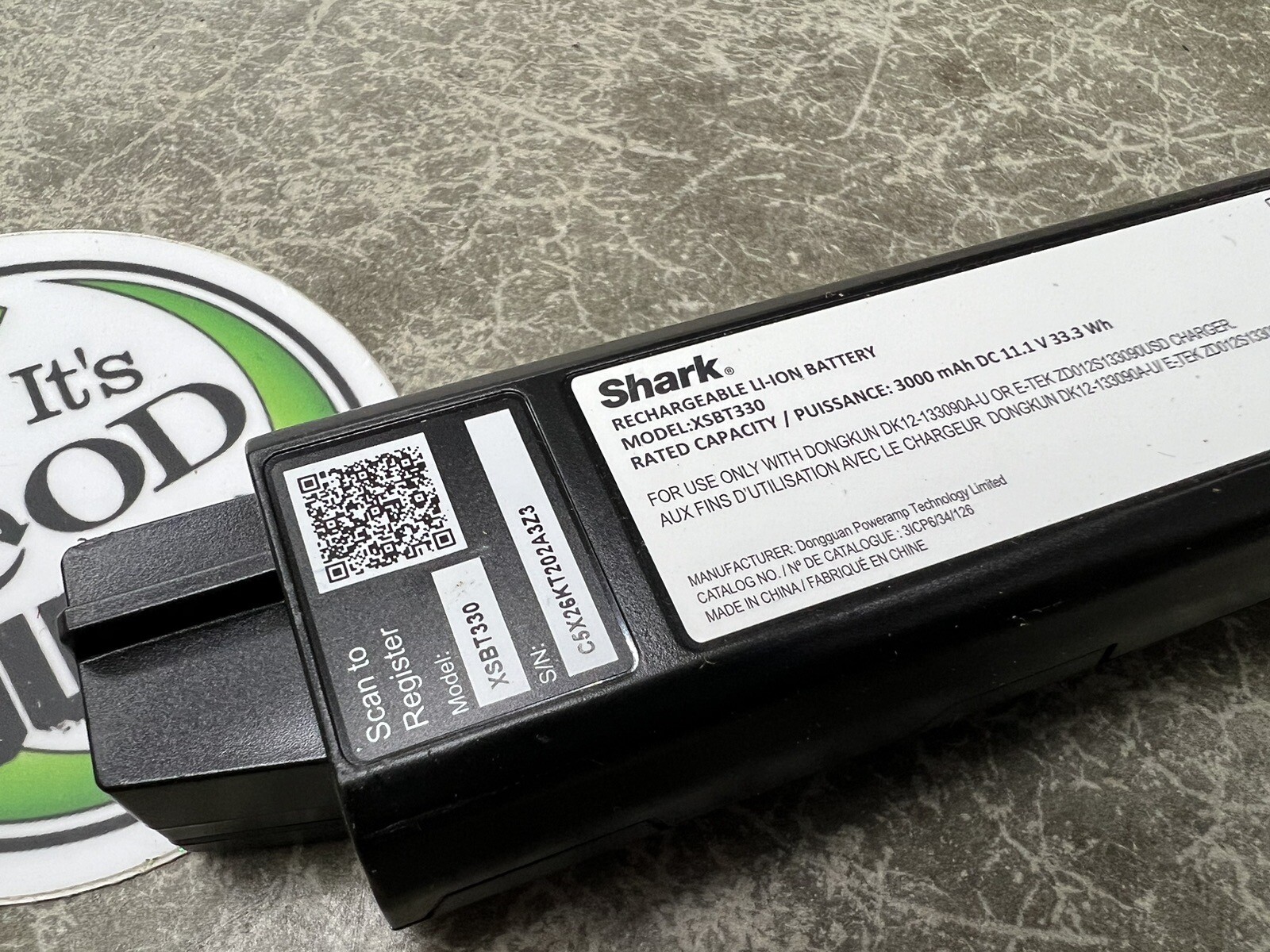 Shark XSBT330 Lithium-Ion Battery - Black for sale online | eBay