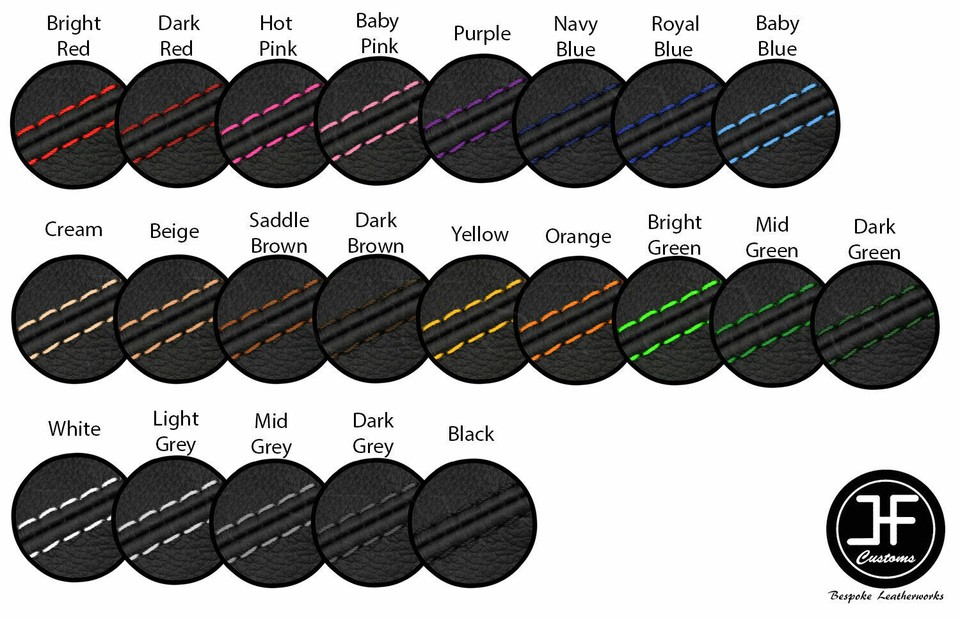 BLACK DIAMOND STITCH 4X DOOR CARD LEATHER COVERS FOR LAND ROVER ...