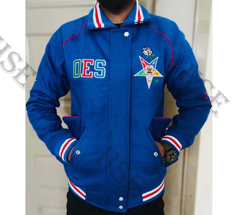 Varsity jackets,OES Jackets,Masonic latter Women Jacket OES ROYAL BLUE ...