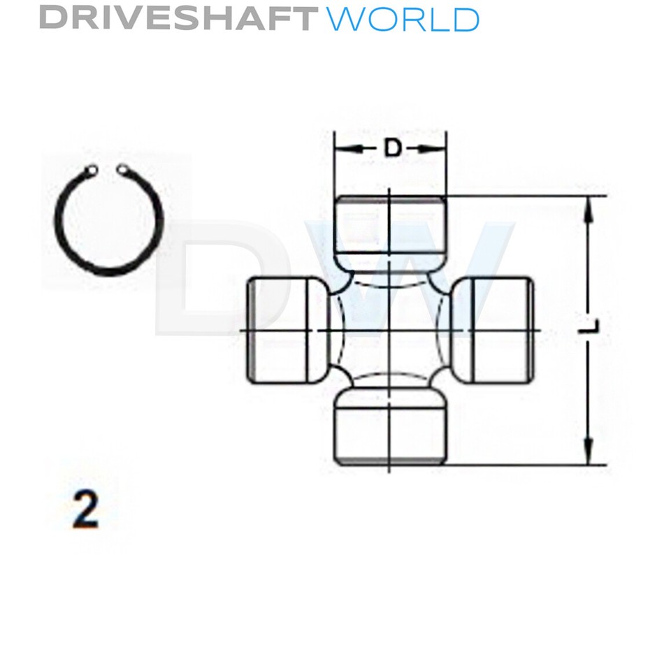 Front Shaft CV Joint & U-Joint for 2002-2006 Dodge Dorango / Ram 1500 ...