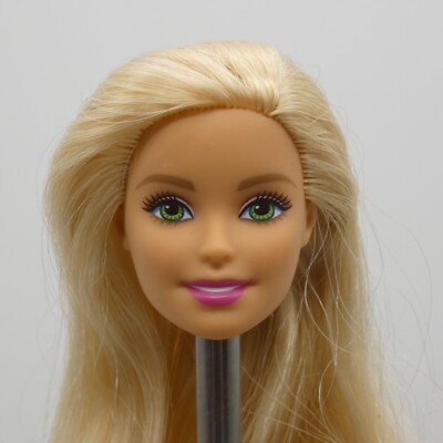 Barbie Doll Head Millie Face Blonde Green Eyes Light Skin 2016 Mattel ...