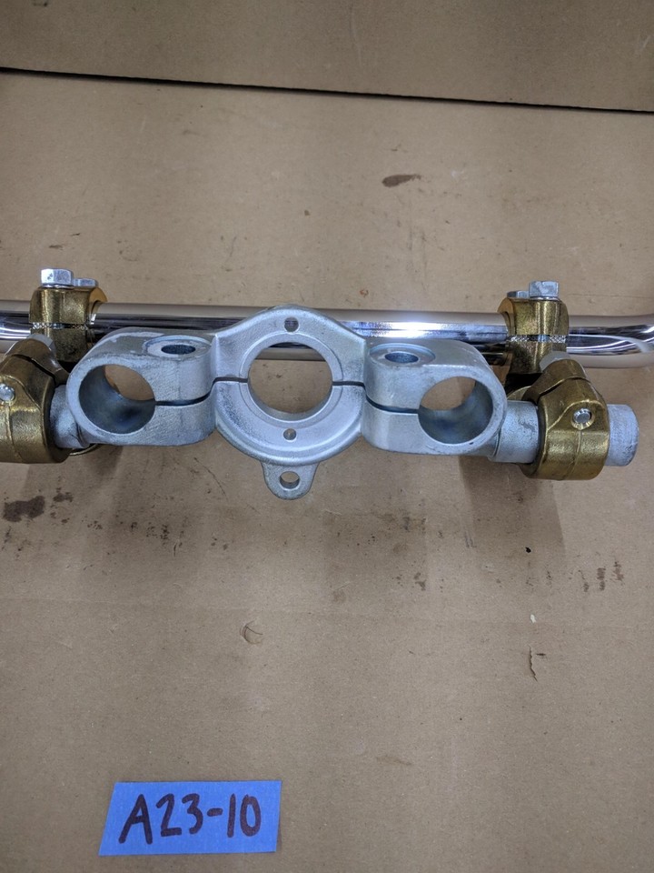 Flanders Style Brass Riser Handlebar For Harley-Davidson Springer | eBay