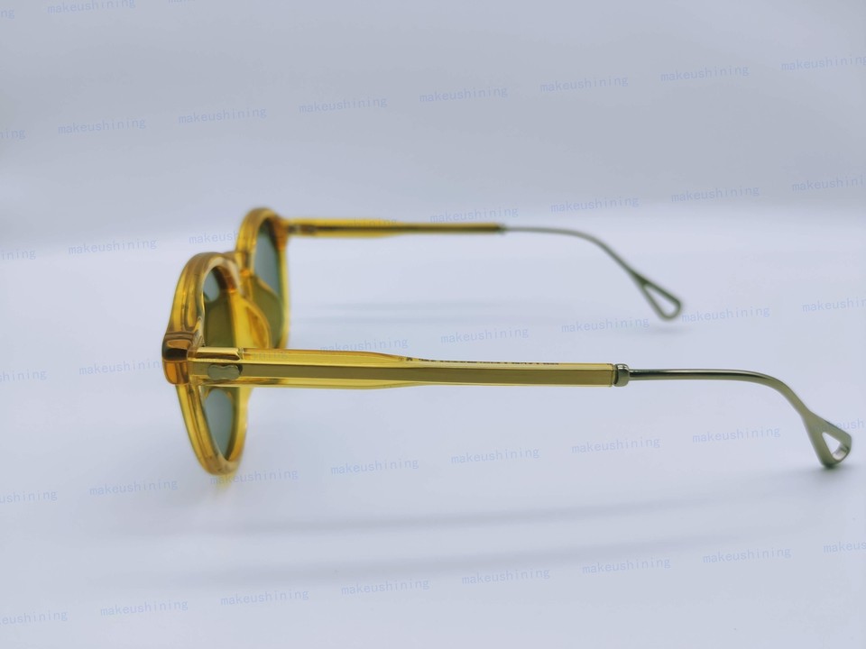 MOSCOT MILTZEN-TT YELLOW BROZE Frame Green Lenses Sun Glasses 46-22-145 ...