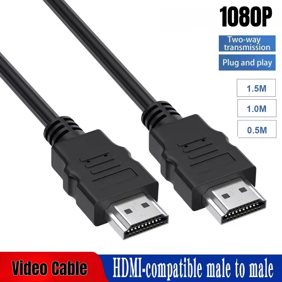 HDMI To HDMI Cable 1.4 Fast Compatible Cable 1080P For HDTV Projector ...