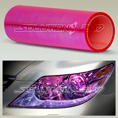 12"x24" Chameleon Neo Pink Color Headlight Taillight Fog Light Vinyl ...