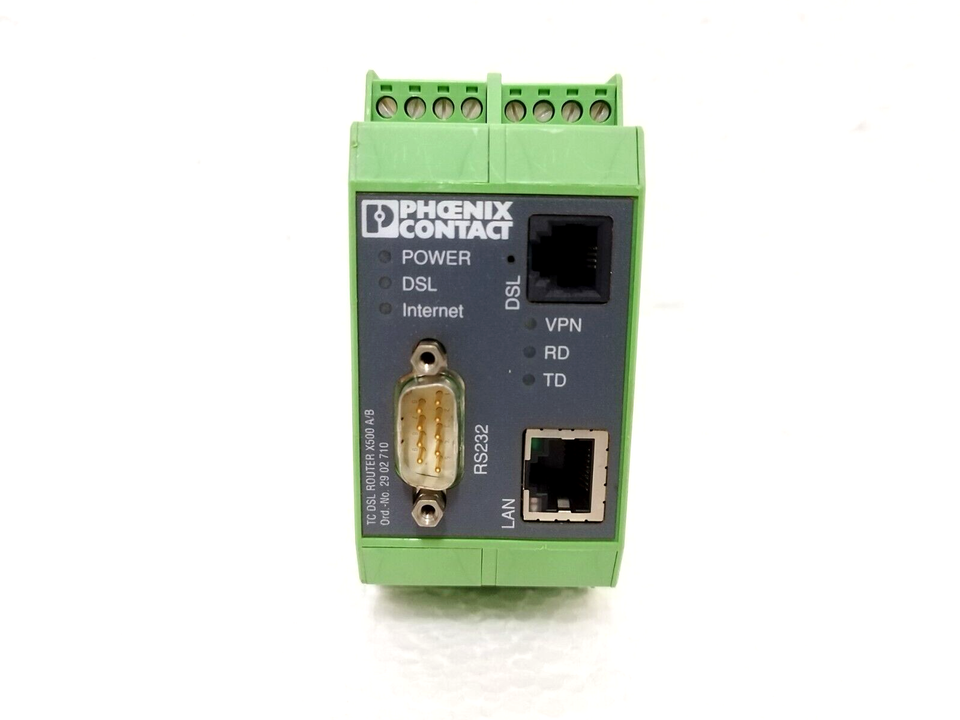 Phoenix Contact TC DSL ROUTER X500 A/B - Ord. No.: 2902710 | eBay