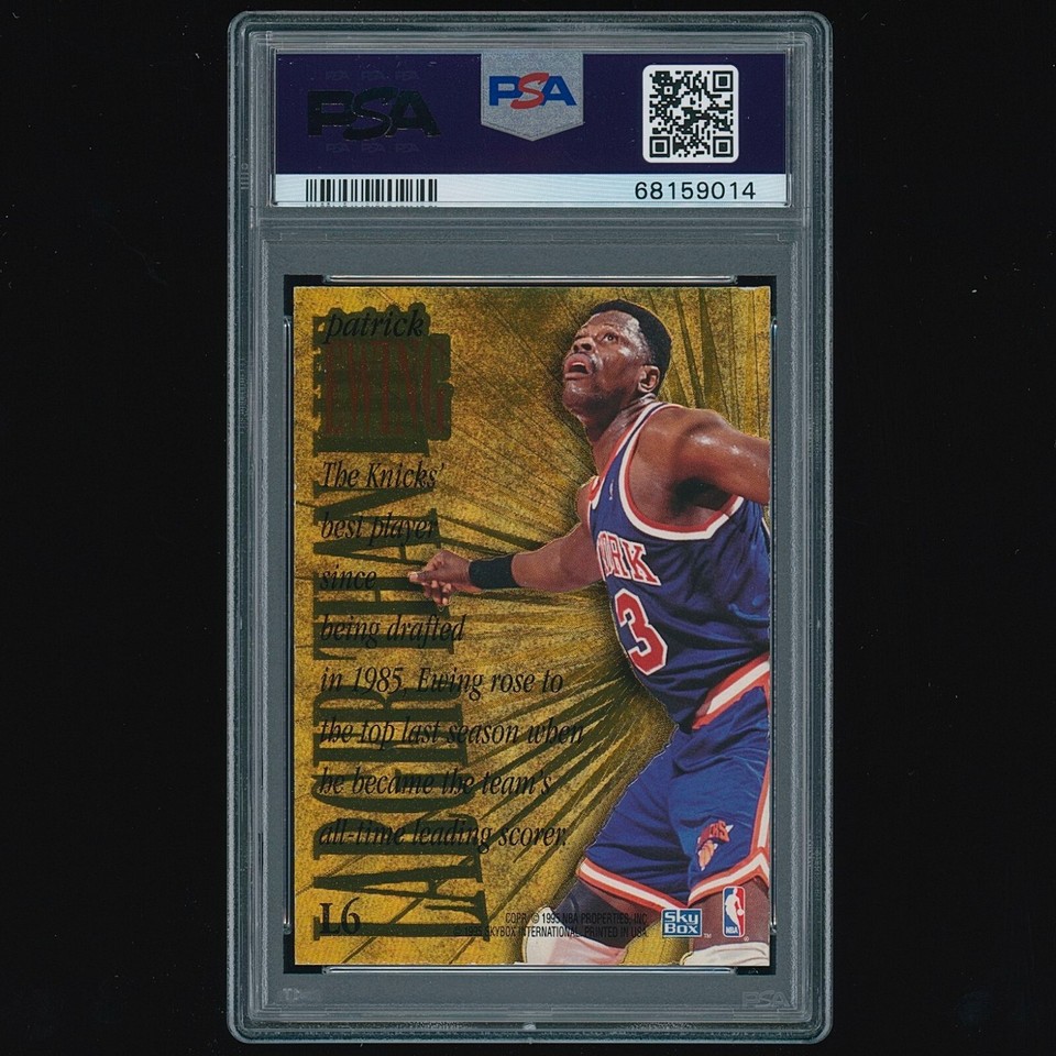 1995 Skybox Premium Larger Than Life L6 Patrick Ewing PSA 7 Low Pop | eBay