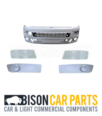 VW TRANSPORTER FRONT BUMPER PRIMED AND INSERTS COMPLETE KIT T5.1 2010 ...
