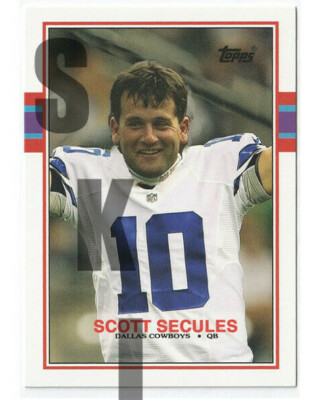 1989 STCC #10 Topps Scott Secules Dallas Cowboys Virginia Custom | eBay