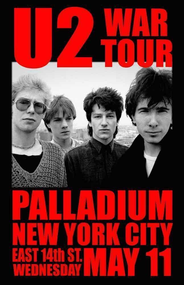 U2 REPLICA *PALLADIUM NYC* 1983 CONCERT POSTER | eBay