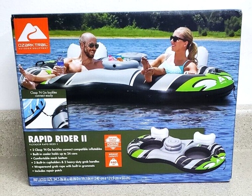 Ozark Trail Rapid Rider II Double Inflatable River Tube Float ...