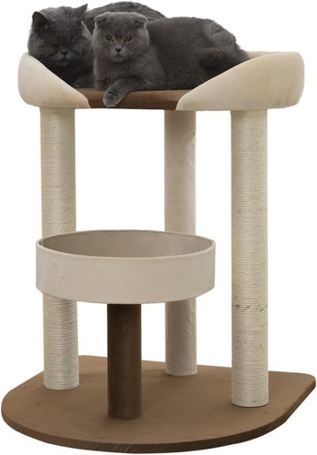 Modern Cat Tree Tower with Extra Large Platform Perch Bed for Maine ...