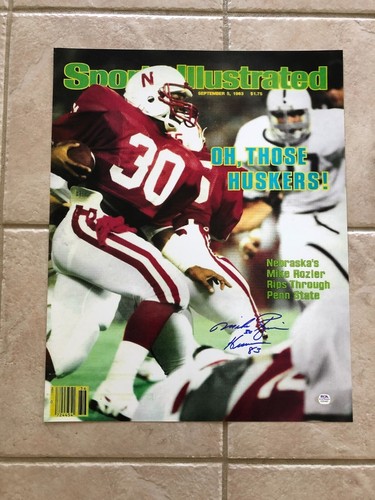 NEBRASKA HUSKER FOOTBALL MIKE ROZIER #30 SIGNED 16x20 PHOTO SPORTS ...