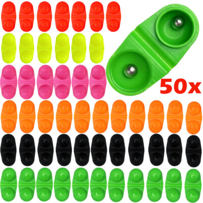 50Pcs Fishing Inline Rattles Catfish Double Rattle Beads For Stripers ...