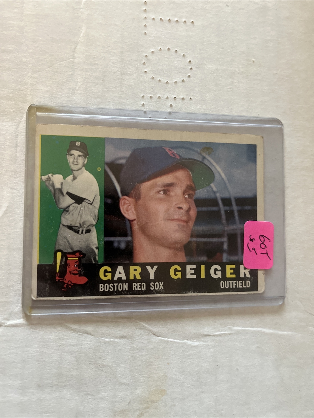 1960 Gary Geiger Boston Red Sox Topps Baseball Card #184 | eBay