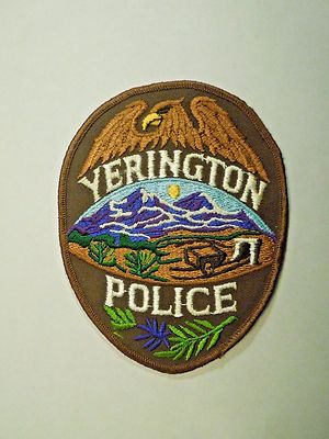 Yerington, Nevada Police Desert Mining Mine & Eagle Image Sew On Patch ...