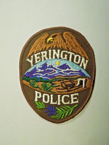 Yerington, Nevada Police Desert Mining Mine & Eagle Image Sew On Patch ...