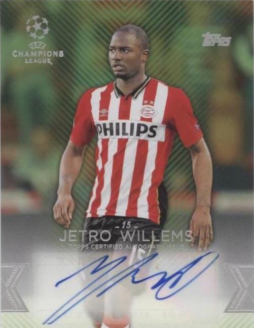 2015-16 Topps UCL Showcase - Autographs Jetro Willems #CLA-JWI Green ...