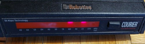 WORKING USRobotics USR Courier 56K V Everything Modem with Power Supply ...