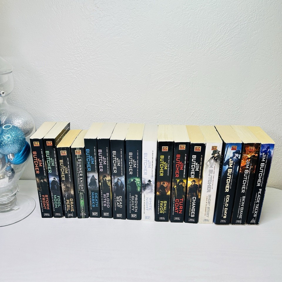Complete Set Series Lot of 16 Dresden Files Books by Jim Butcher Wizard ...