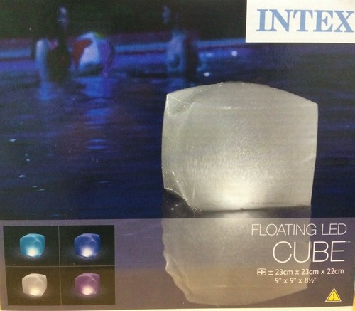 Intex Floating LED Cube - Multi-colour - 23cm x 23cm x 22cm | eBay ...
