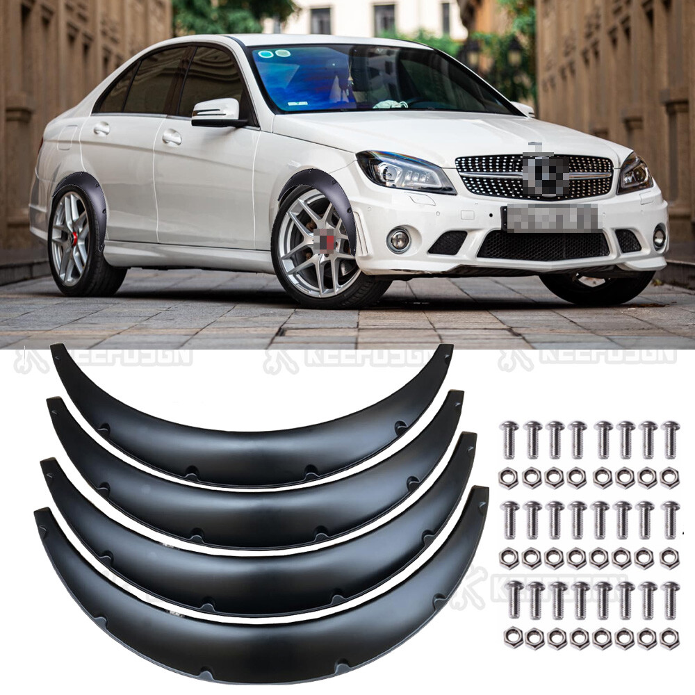 900mm Fender Flares Wide Wheel Arches For Mercedes-Benz C300 C350 W204 ...