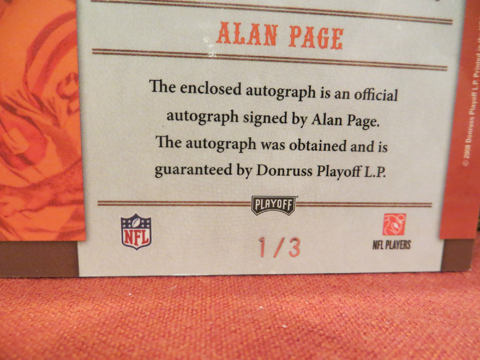 National Treasures 1980 All Pros Signature Vikings Auto Alan Page 1/3 ...