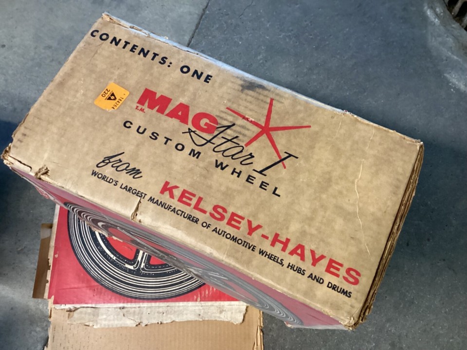 1966 Kelsey-Hayes Magstar I 14x6 5 Spoke Wheels Rims | 5x120.65 Bolt ...