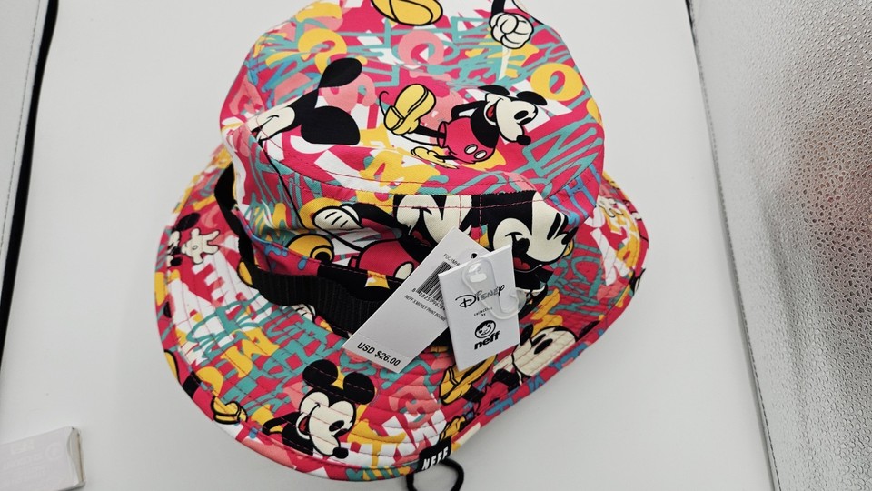 Neff x Disney Bucket Hat - NWT Adult One Size Multi-Color California ...