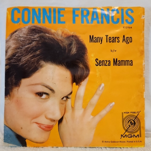 Connie Francis – Many Tears Ago - 1960 MGM Records K12964 7" 45 + Pic ...