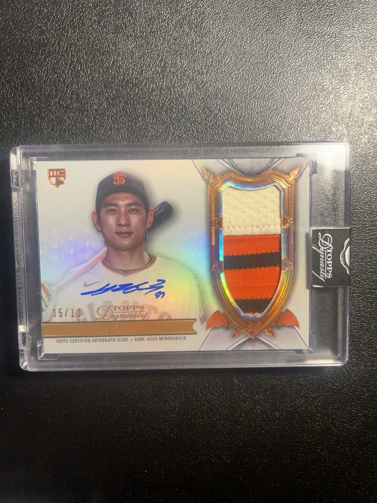 JUNG HOO LEE 2024 Topps Dynasty RC GAME-USED PATCH AUTO RPA /10 KBO MVP ...