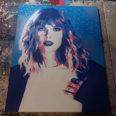 Taylor Swift Painting 16x20 Spray Paint Stencil Art By Folkrootzj | eBay