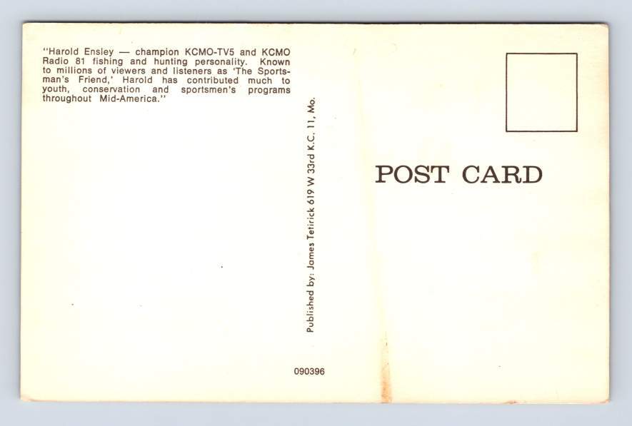 Harold Ensley Ford Dealer Advertising Vintage Postcard KCMO TV Kansas ...